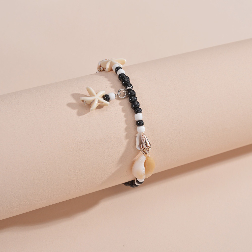 Black Color Star Polyresin Material Anklet | Rotita.com - USD $9.98